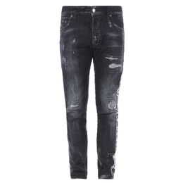 Dsquared2 - Skater-jeans Mit Saumband In Schwarz