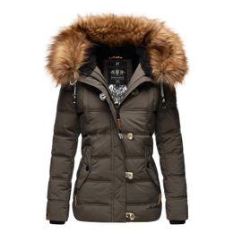 Navahoo Damen Winterjacke Zoja &ndash; Warm, Stylisch & Mit Abnehmbarem Kunstfellkragen
