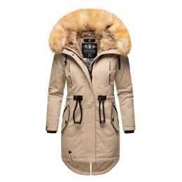 Navahoo Damen Winterjacke Bombi &ndash; Premium Kollektion mit Abnehmbarem Kunstfellkragen