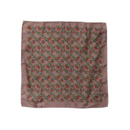 Dolce & Gabbana Braunes Chilis-Seidentuch Herren Foulard Schal
