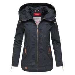 Navahoo Damen &Uuml;bergangsjacke Wekoo &ndash; Leichte Baumwolljacke mit Kapuze