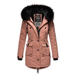 Navahoo Damen Winterjacke Luluna-Princess &ndash; Warm, Stylisch & Mit Teddyfell und Kunstfellkragen