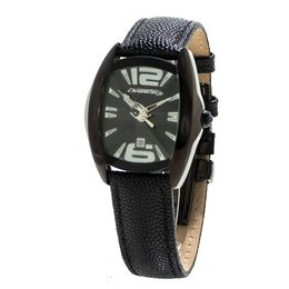Chronotech Herren Schwarze Lederarmbanduhr Ct7814l01ac