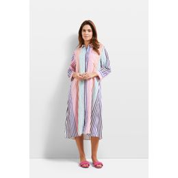 Bugatti Damen Hemdblusenkleid mit stilvoller Streifenkombination