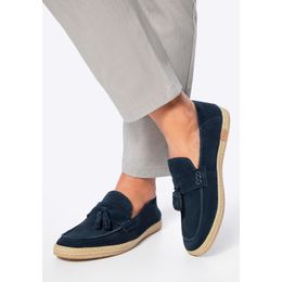 Wittchen Herren-Loafer aus Wildleder mit Quaste, Marineblau