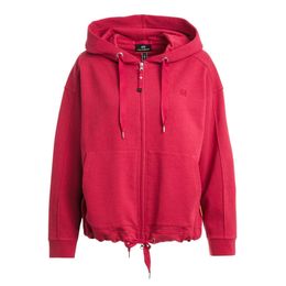 Parajumpers - &Uuml;bergro&szlig;er Kapuzenpullover &bdquo;may Cerise Red" Mit Rei&szlig;verschluss