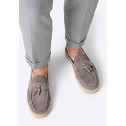 Wittchen Herren-Loafer aus Wildleder mit Quaste, Grau