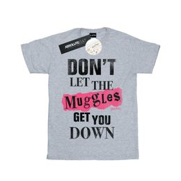 Harry Potter - "Muggles" T-Shirt f&uuml;r Damen (Grau)