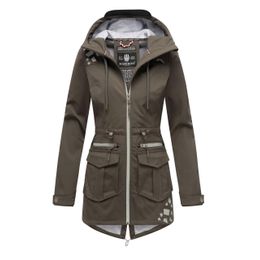 Marikoo Damen Softshelljacke &ndash; Ulissaa mit Kapuze & Reflektoren