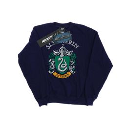 Harry Potter - "Slytherin" Sweatshirt f&uuml;r M&auml;dchen (Marineblau)