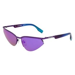 K by KARL LAGERFELD Lila Metallsonnenbrille