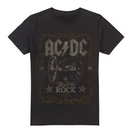 ACDC AC/DC - "Rock Label" T-Shirt f&uuml;r Herren (Schwarz)