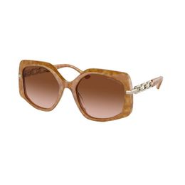 Michael Kors Braune Acetat-Sonnenbrille