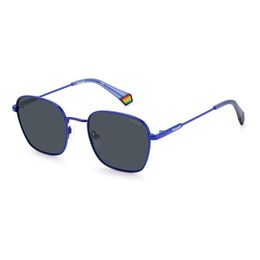 Polaroid Blaue Sonnenbrille aus Edelstahl