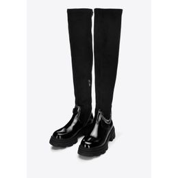 Wittchen Damen-Lackleder-Stiefeletten mit Kette