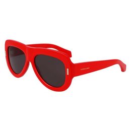 Rote Acetat-Sonnenbrille