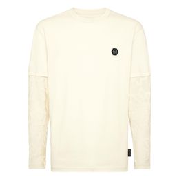 Philipp Plein Double-Sleeved Longsleeve T-Shirt Jacquard Crest