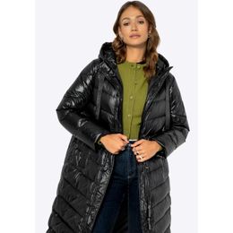 Wittchen Damen Stepp-Daunenmantel Schwarz Nylon