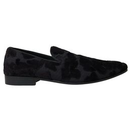 Dolce & Gabbana Samtloafer mit floralem Muster