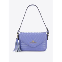 Wittchen Damen-Handtasche aus gestepptem Leder mit Quaste, Helllila, Naturleder