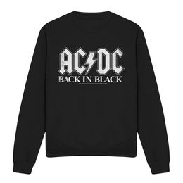ACDC AC/DC - "Back In Black" Sweatshirt f&uuml;r Herren/Damen Unisex (Schwarz)