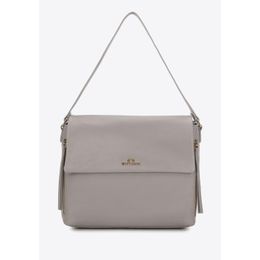 Wittchen Damen-Schultertasche aus Leder mit dekorativen Rei&szlig;verschl&uuml;ssen