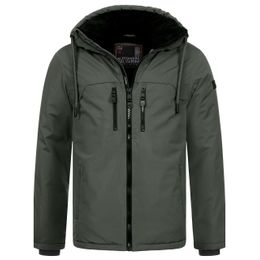 Alessandro Salvarini Herren Winterjacke AS-332 mit Teddyfell & Kapuze