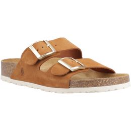 Hush Puppies Brixley Mule Wildleder Damen Tan Standard Sandalen