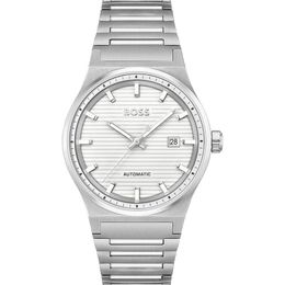 HUGO BOSS Graue Edelstahl-Armbanduhr