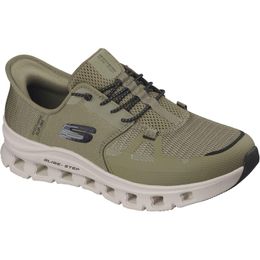 Skechers Glide-Step Pro Textil Herren Oliv/Schwarz Sportliche Schuhe