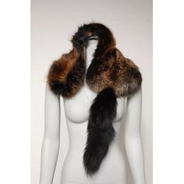 Dolce & Gabbana Braun-Rot Fuchs Pelz Halsw&auml;rmer Winter Schal