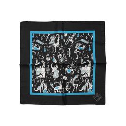 Dolce & Gabbana Schwarzes Jazzclub Seidenschal f&uuml;r Herren