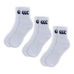 Canterbury - Socken f&uuml;r Herren/Damen Unisex(3er-Pack) (Wei&szlig;)