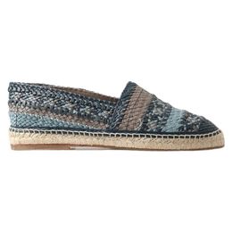 Dolce & Gabbana Gewebte Leder-Espadrilles Slipper