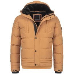 Alessandro Salvarini Herren Winterjacke AS-281 mit Teddyfell & abnehmbarer Kapuze