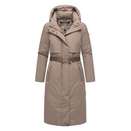 Navahoo Damen Winterparka WALDBUMMLER &ndash; wetterfest & stilvoll mit Tailleng&uuml;rtel