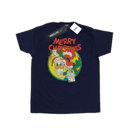Disney - "Merry Christmas" T-Shirt f&uuml;r Herren (Marineblau)