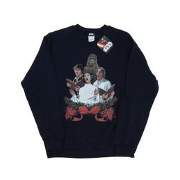 Star Wars - "Christmas Carols" Sweatshirt f&uuml;r Herren (Marineblau)