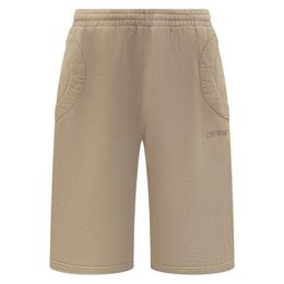 Off-White Laundry Circle Sweatshorts Beige