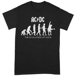 ACDC AC/DC - "The Evolution of Rock" T-Shirt f&uuml;r Herren/Damen Unisex (Schwarz)