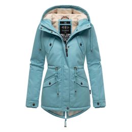 Marikoo Damen Winterjacke Manolya mit Teddyfellfutter & Baumwoll-Obermaterial