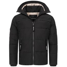 Alessandro Salvarini Herren Winter Steppjacke AS-334 mit gef&uuml;tterter Kapuze