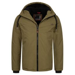 Alessandro Salvarini Herren Winterjacke AS-331 mit Teddyfell & Kapuze