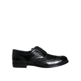 Dolce & Gabbana Herren Floral Brogue Wingtip Oxfords