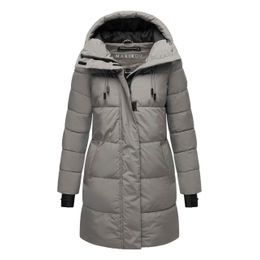 Marikoo Damen Winter-Steppjacke mit Kapuze & Fleecefutter &ndash; Kaituu