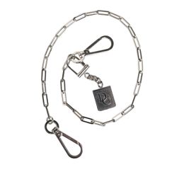 Dolce & Gabbana Silberfarbener Metallkette DG Charm G&uuml;rtel Schl&uuml;sselanh&auml;nger