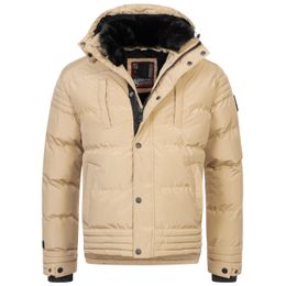 Alessandro Salvarini Herren Winterjacke AS-281 mit Teddyfell & abnehmbarer Kapuze