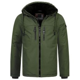 Alessandro Salvarini Herren Winterjacke AS-332 mit Teddyfell & Kapuze