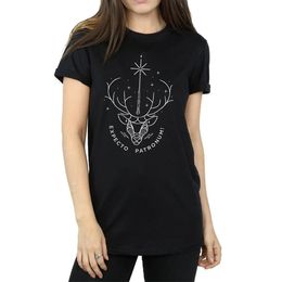 Harry Potter - "Expecto Patronum" T-Shirt f&uuml;r Damen (Schwarz)