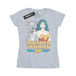 DC COMICS - T-Shirt f&uuml;r Damen (Grau)